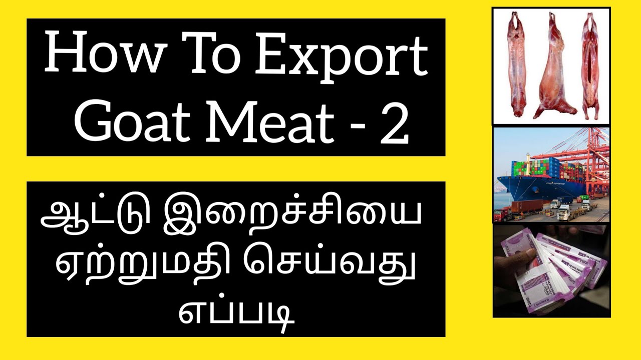 How to export goat meat in tamil part 2|ஆட்டு இறைச்சியை வெளிநாட்டுக்கு ...