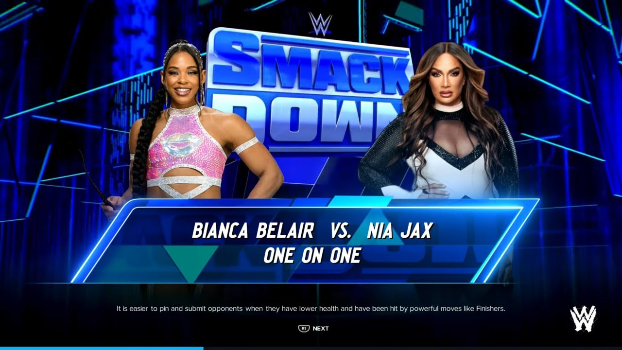 Smackdown Bianca Belair vs Nia Jax in a Queen of the Ring Tournament ...