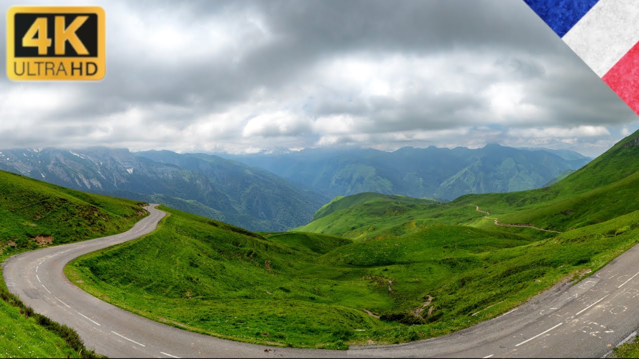 France Most Beautiful Mountain Road! 4K Scenic Relaxation Drive with ...