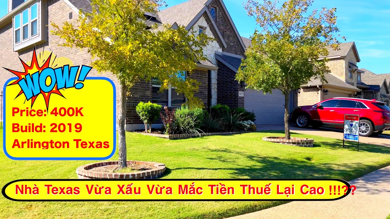 400K House in Arlington Texas | Nhà Texas Vừa Xấu Vừa Mắc Tiền Thuế Lại ...