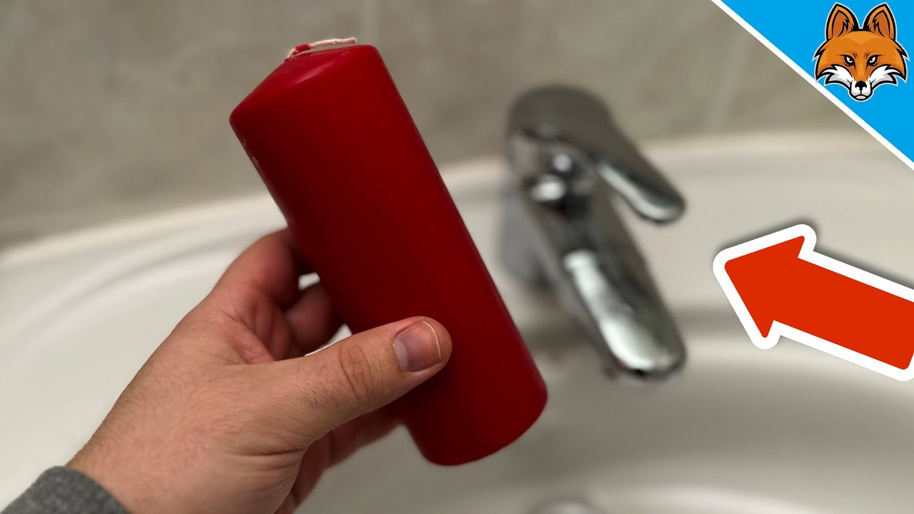 Rub a CANDLE over your FAUCET and WATCH WHAT HAPPENS💥(Ingenious TRICK)🤯 ...