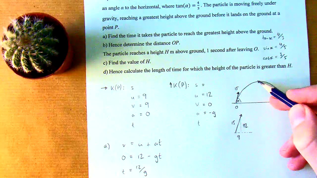Example 1 - Projectiles - YouTube