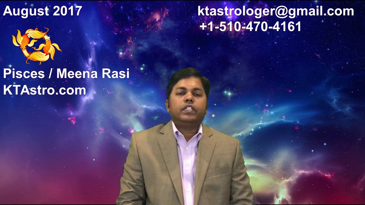 Meena Rasi August 2017 Monthly Horoscope - Pisces - YouTube