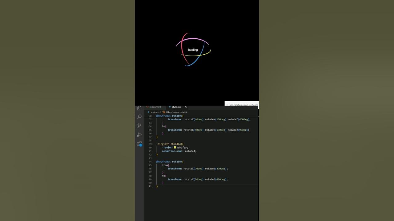 Easy colorful loader animation using html and CSS 💻📝 #html #css #animation - YouTube