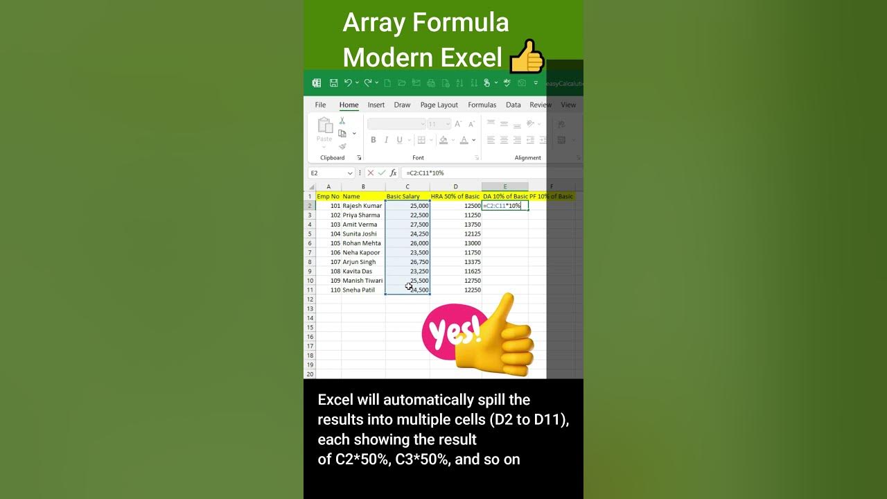 Excel Magic: Instantly Multiply Ranges with Implicit Array Calculations! - YouTube