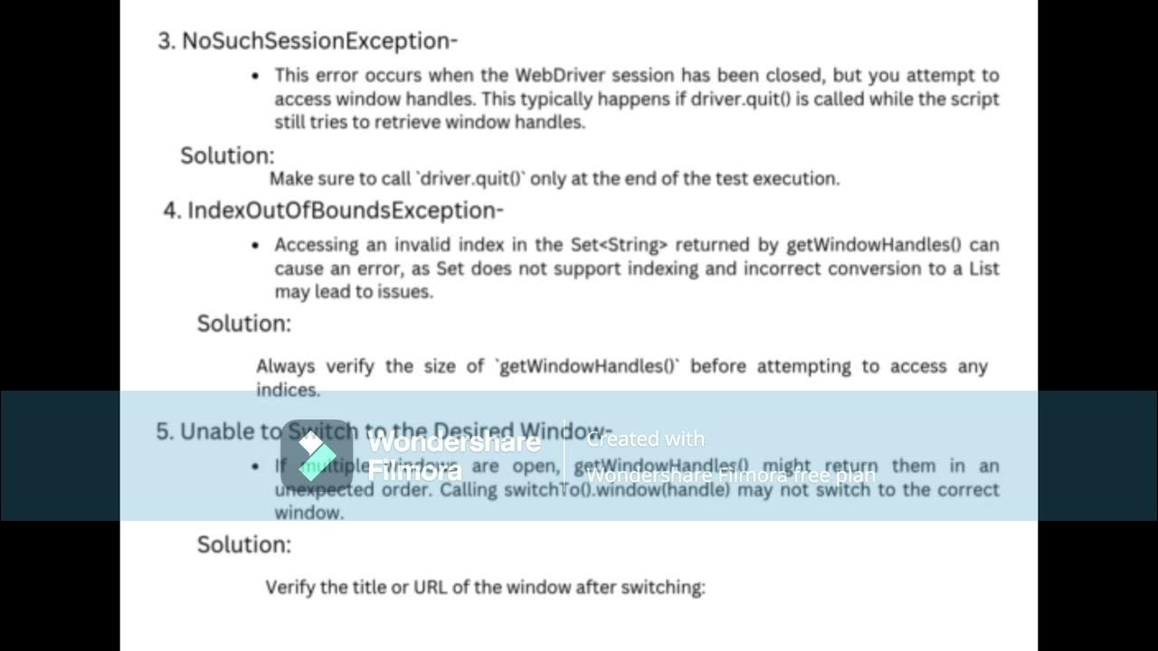 getWindowHandle & getWindowHandles - YouTube