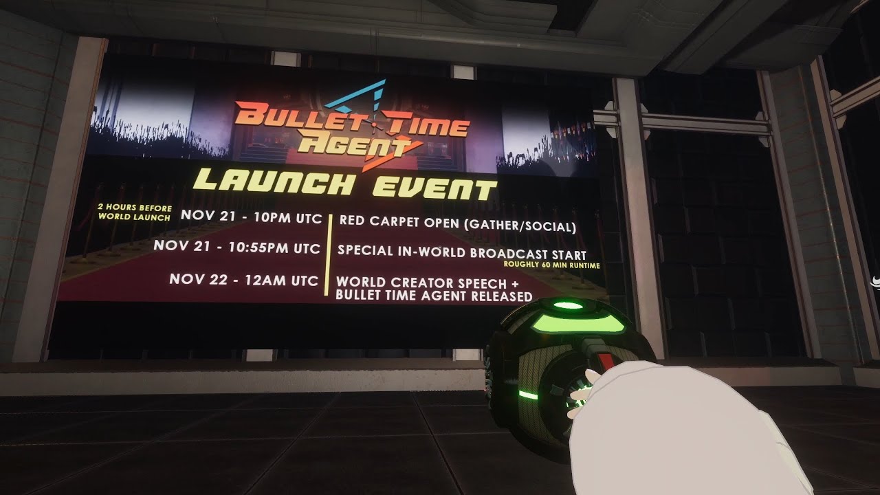 VRChat — Bullet Time Agent launch event - YouTube