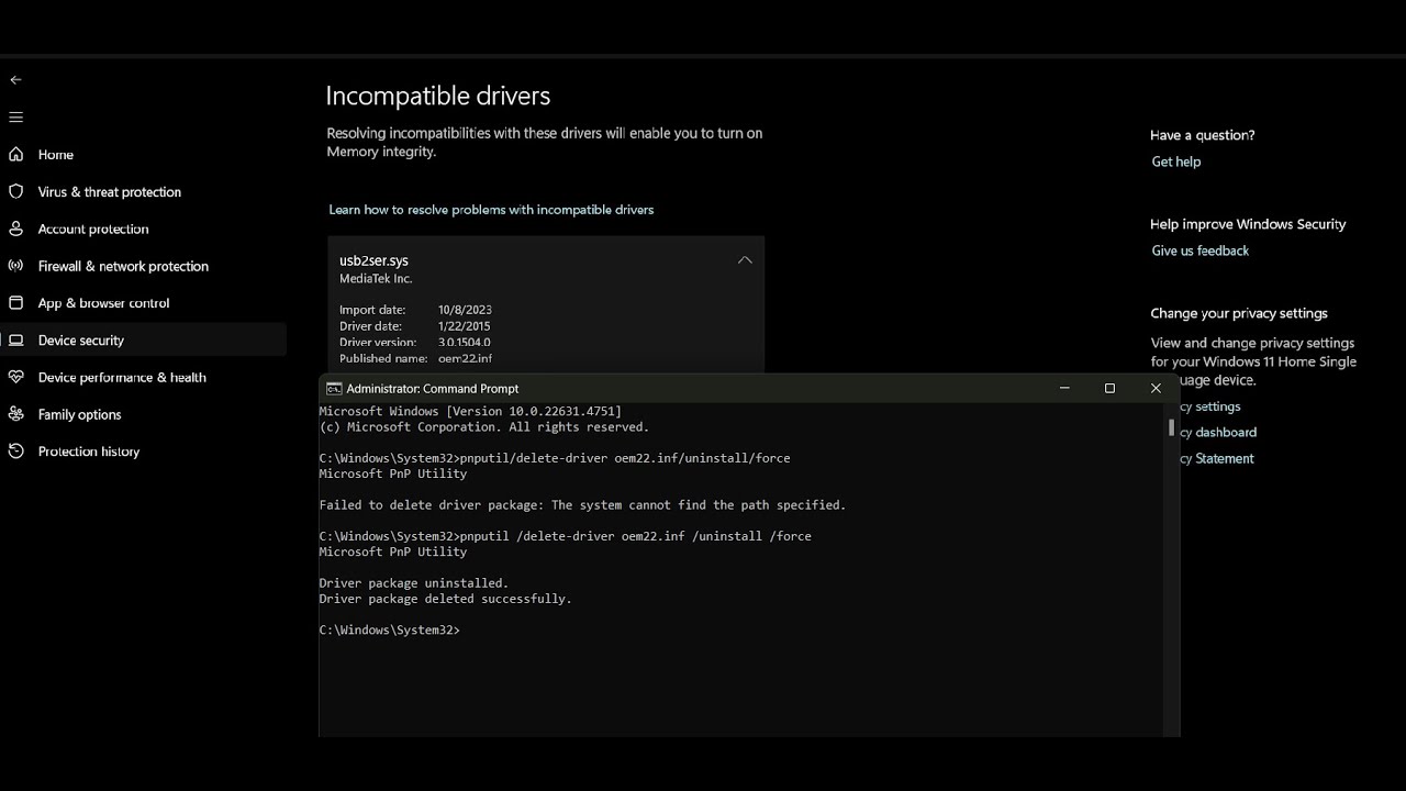 Solved incompatible drivers windows 11 - YouTube