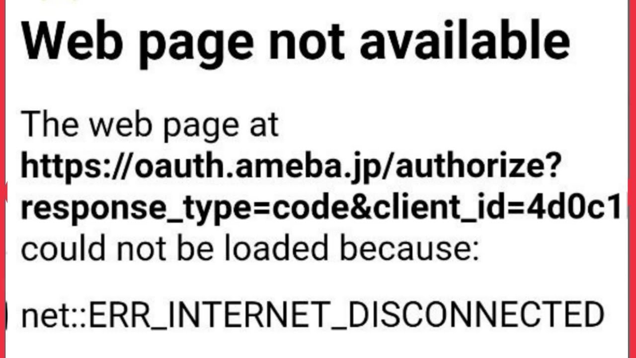 Instagram Fix Web page not available problem Solve - YouTube