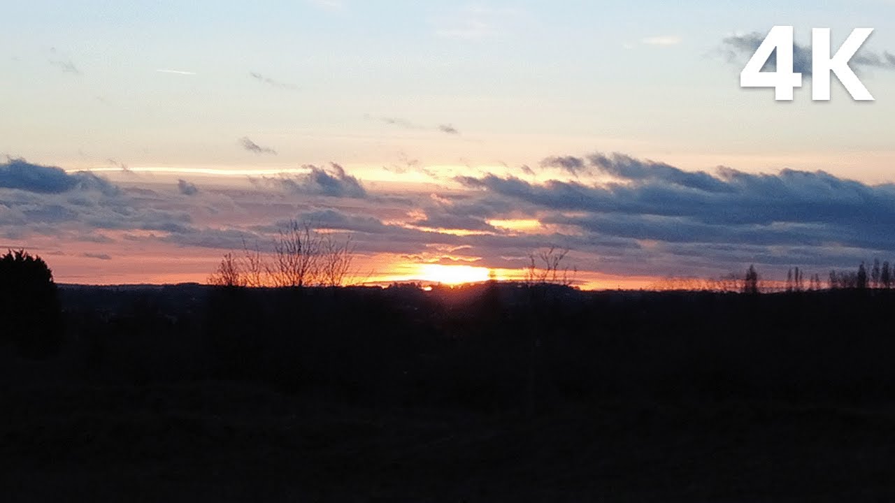 The stunning pink sunset and skies slowly slip away (Nature Visualizer ...