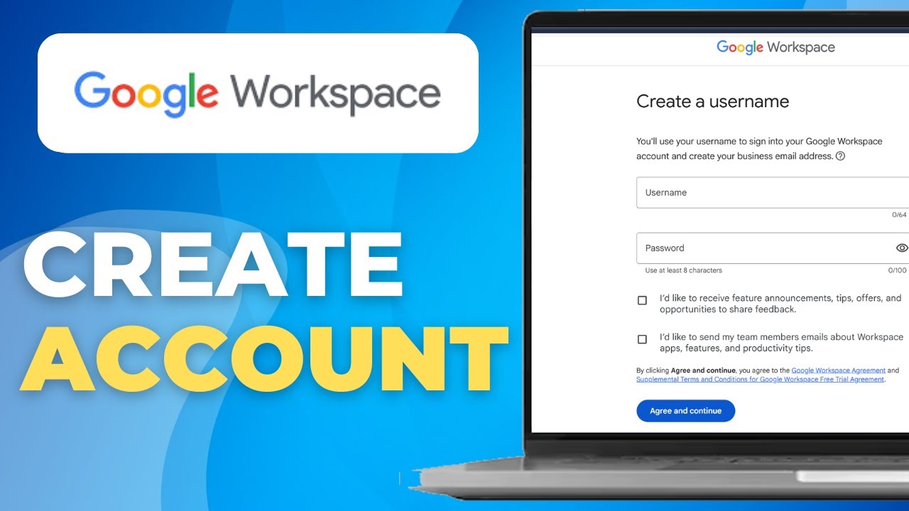 How to Create a Google Workspace Account - YouTube