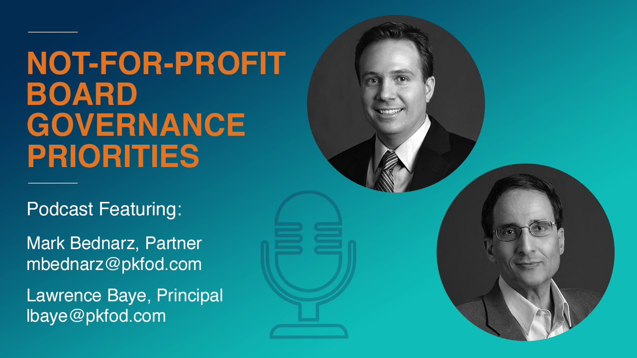 Not-for-Profit Board Governance Priorities Podcast - YouTube