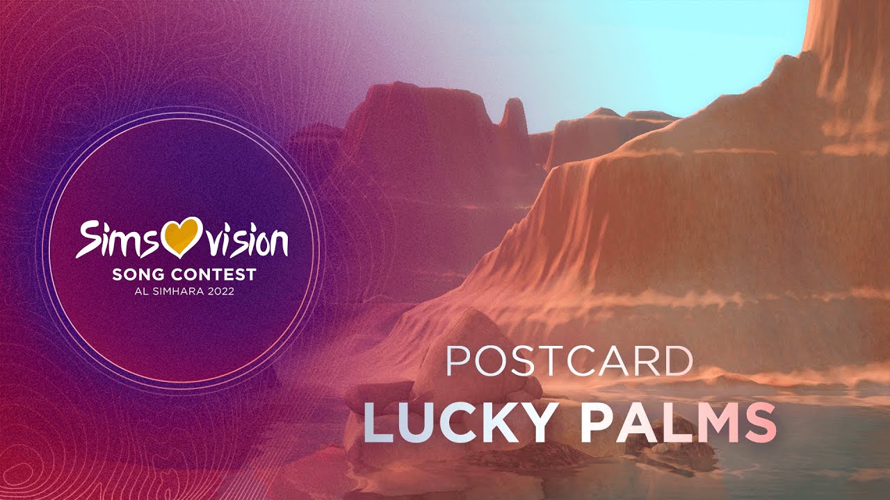 Postcard of Lucky Palms - Simsovision 2022 - YouTube