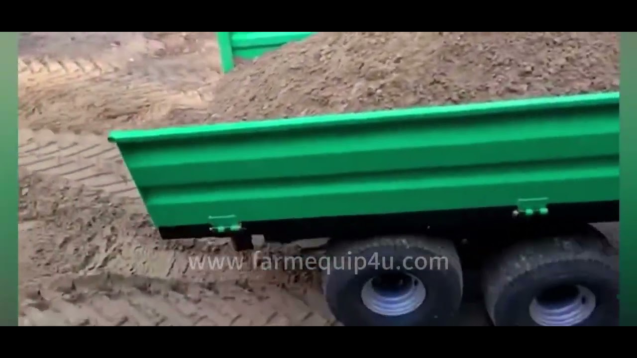 2.5ton 4wheels double axle farm tractor trailer manufacturer sansen ...