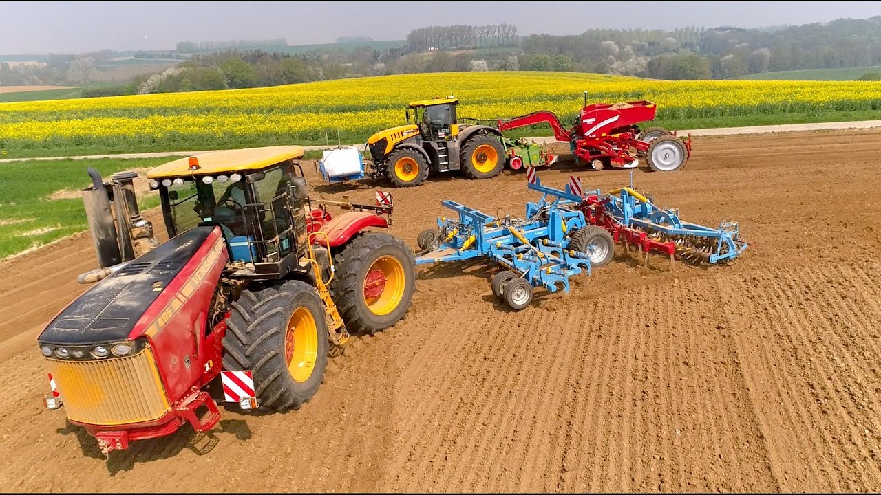 Versatile 405 & JCB Fastrac 8330 | Cultivating & Planting | Unique en ...