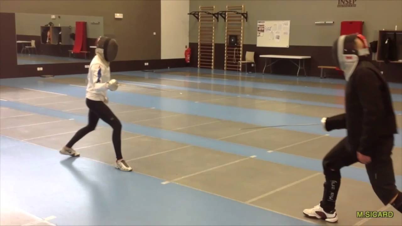 Escrime épée leçon lesson lección Sicard Michel #1 - YouTube