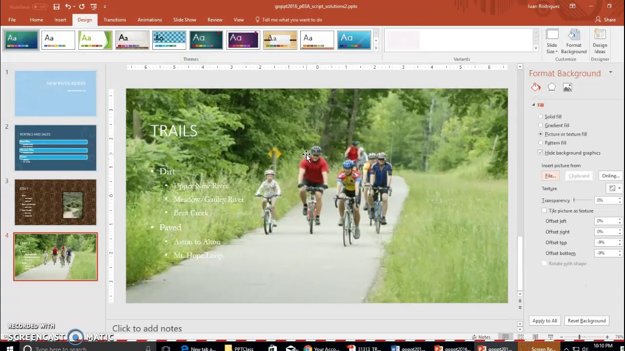 PPT chapter 3 Project 3A - YouTube
