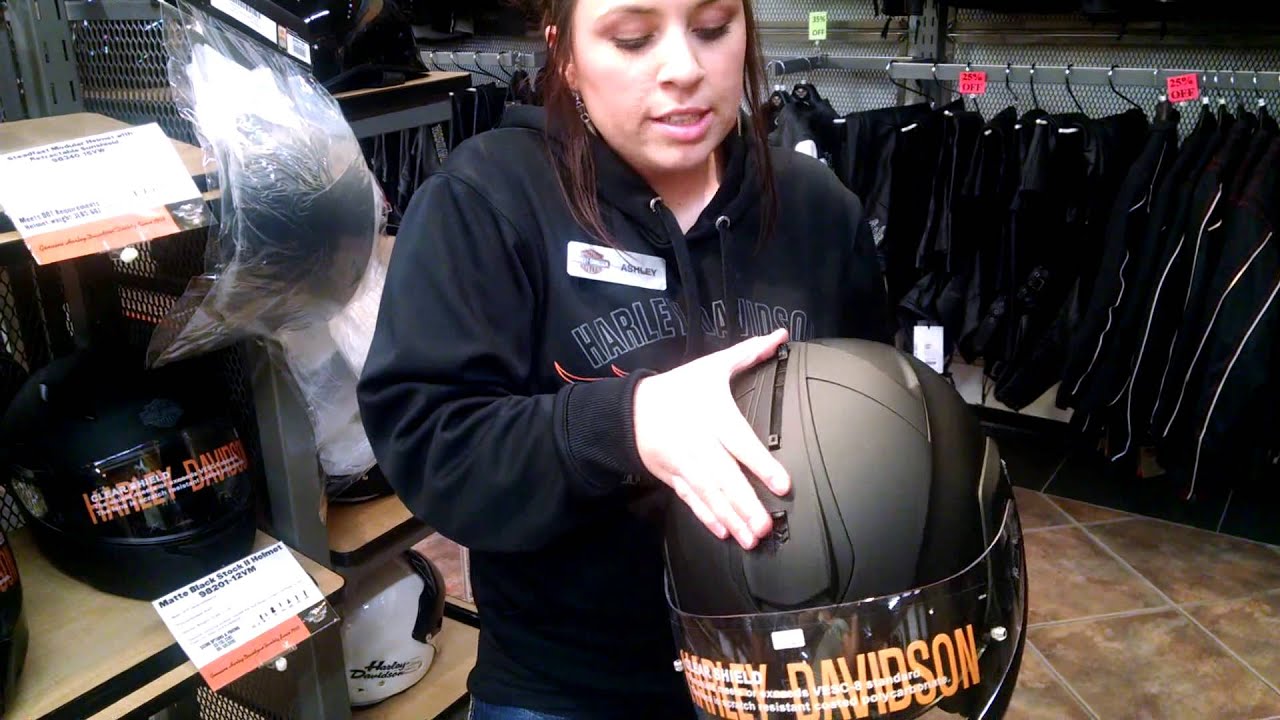 Matte Black Capstone Sun Shield Modular Helmet - YouTube