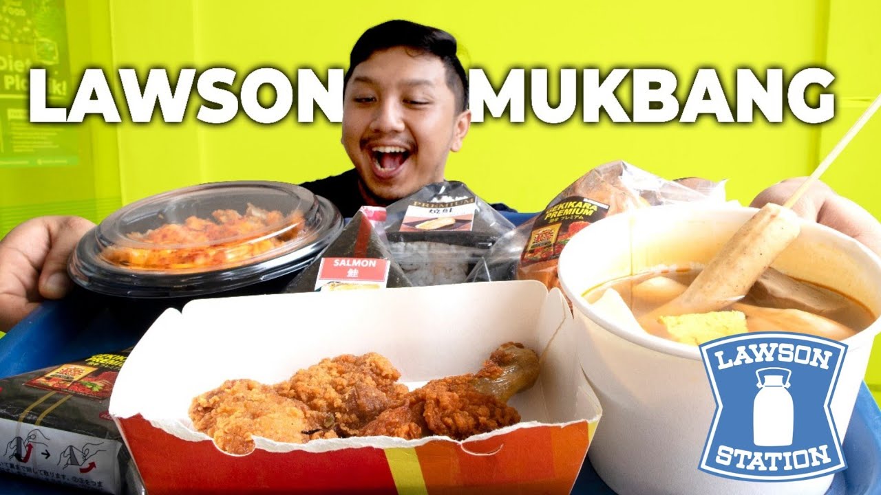 MUKBANG LAWSON MINIMARKET JEPANG! | ABSURD! ADA ROTI ISI MIE PEDAS ...