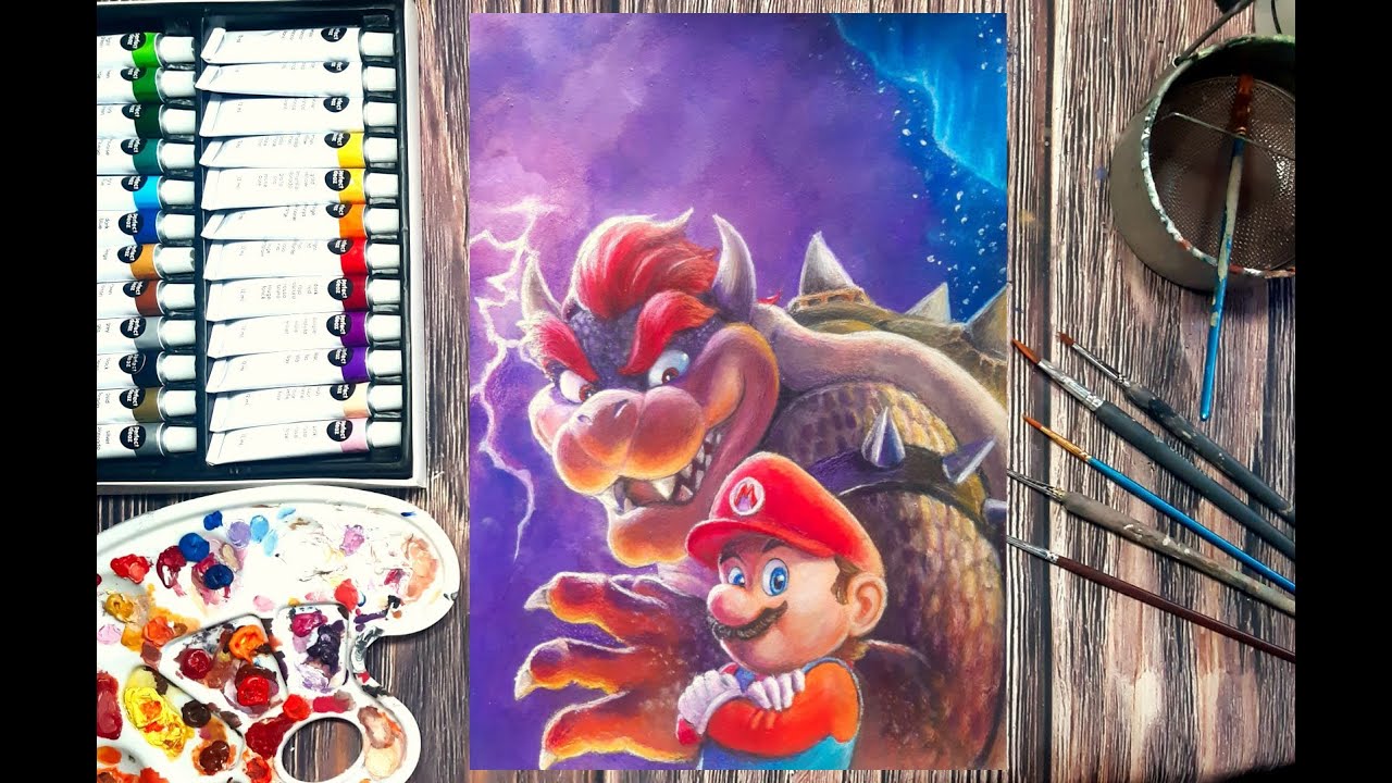 Painting Bowser and Mario: The Super Mario Bros. Movie - YouTube
