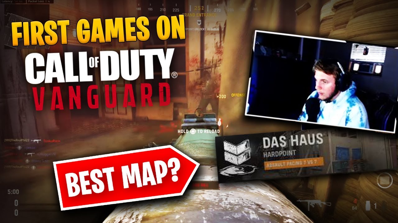 *FIRST GAMES* On Call Of Duty: Vanguard!!! DAS HAUS The Best Map EVER😱🔥 ...
