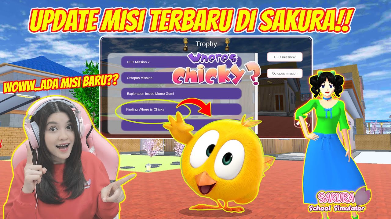 UPDATE MISI TERBARU!! MENEMUKAN WHERE IS CHICKY DI SAKURA!! SAKURA ...