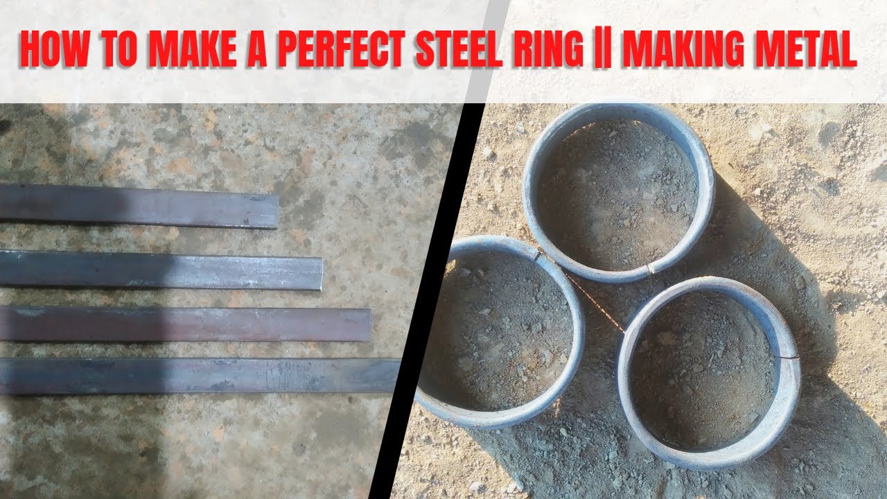 how to make a ring।।।How To Make A Perfect Steel Ring || Making Metal ...