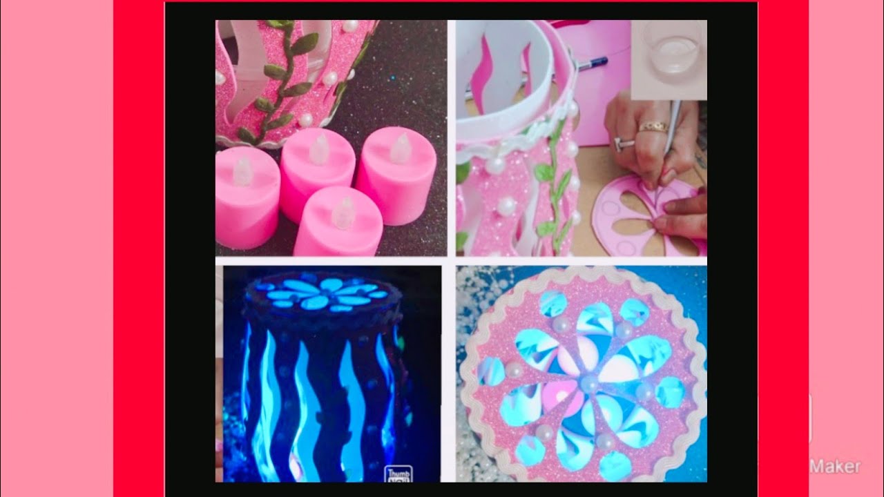 Table Lamp Making At Home, Table Lamp Diy/Handmade Craft, Best Out Of ...