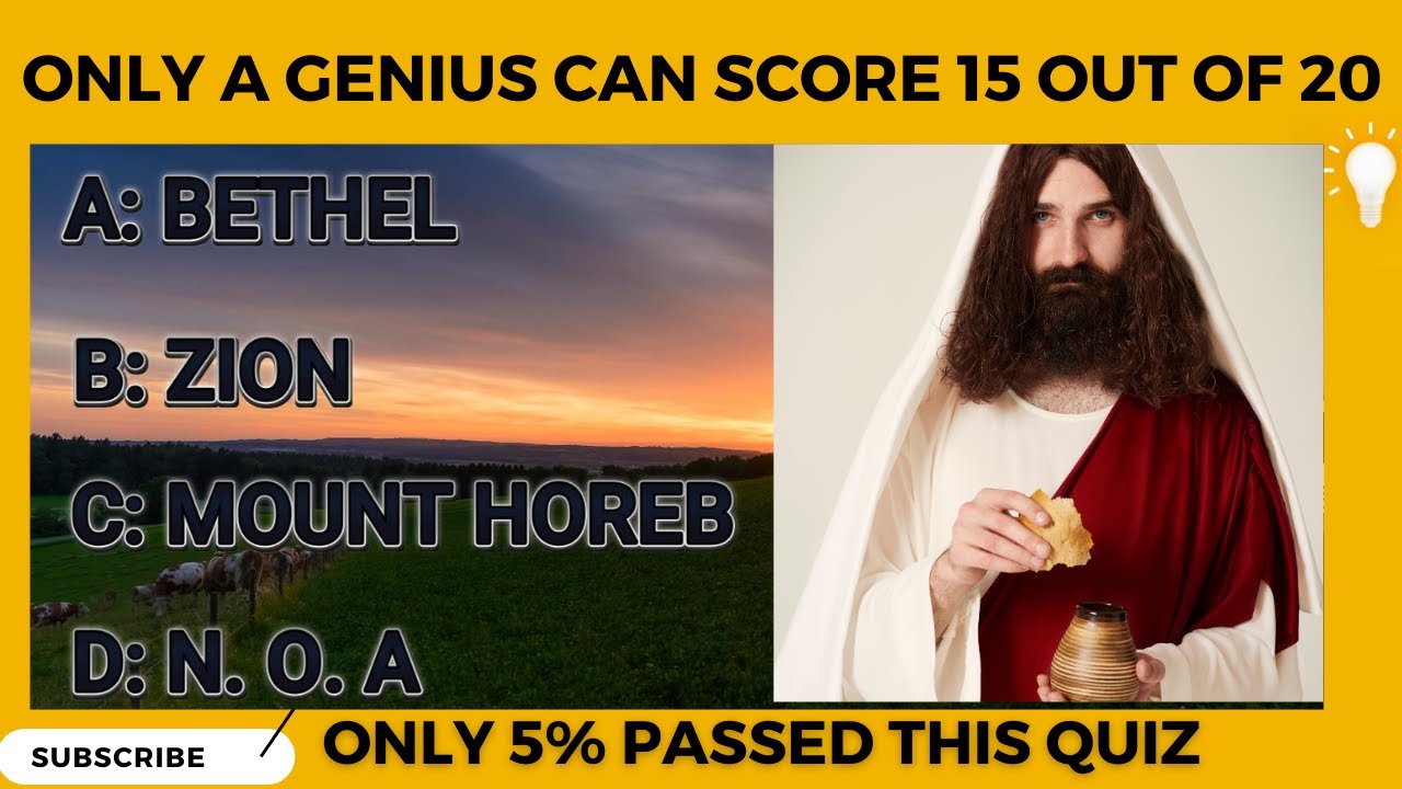 Bible Quiz: 20 Questions and Answers on The Word of God|Bible Verse Of ...