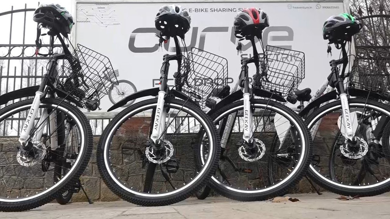 First Public E-bike Sharing system introduced in Srinagar - YouTube