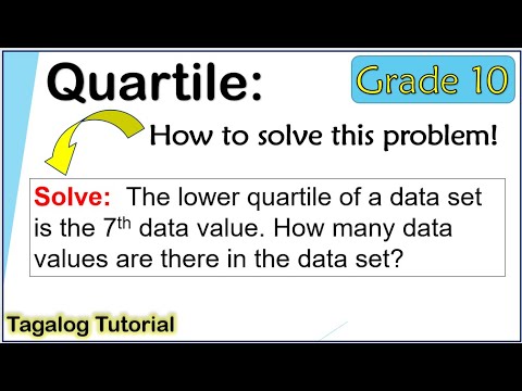 [Tagalog] Problem solving about Quartile #Measureofposition #quartile # ...