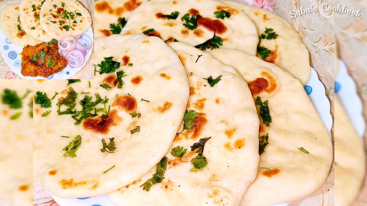 Butter Naan recipe on Tawa easy way | no Oven no Yeast soft Naan recipe ...