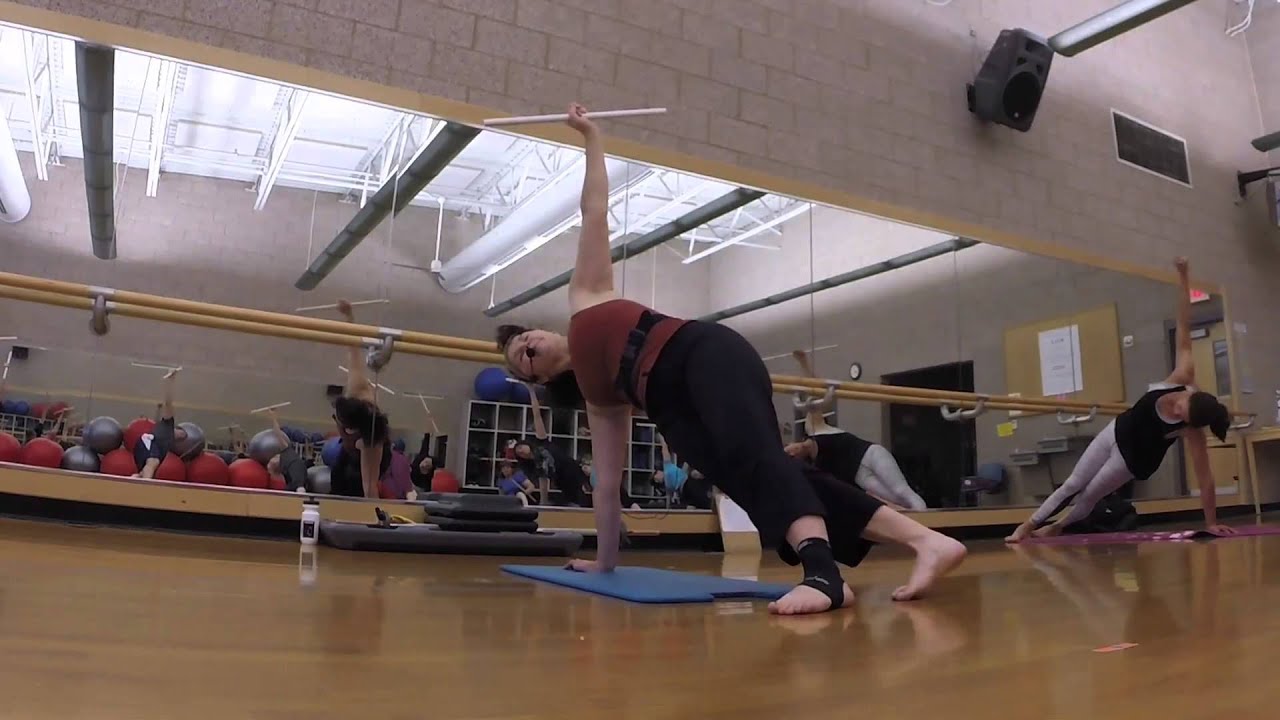 PILATES WITH PVC PIPE OR A TOWEL 07 - YouTube