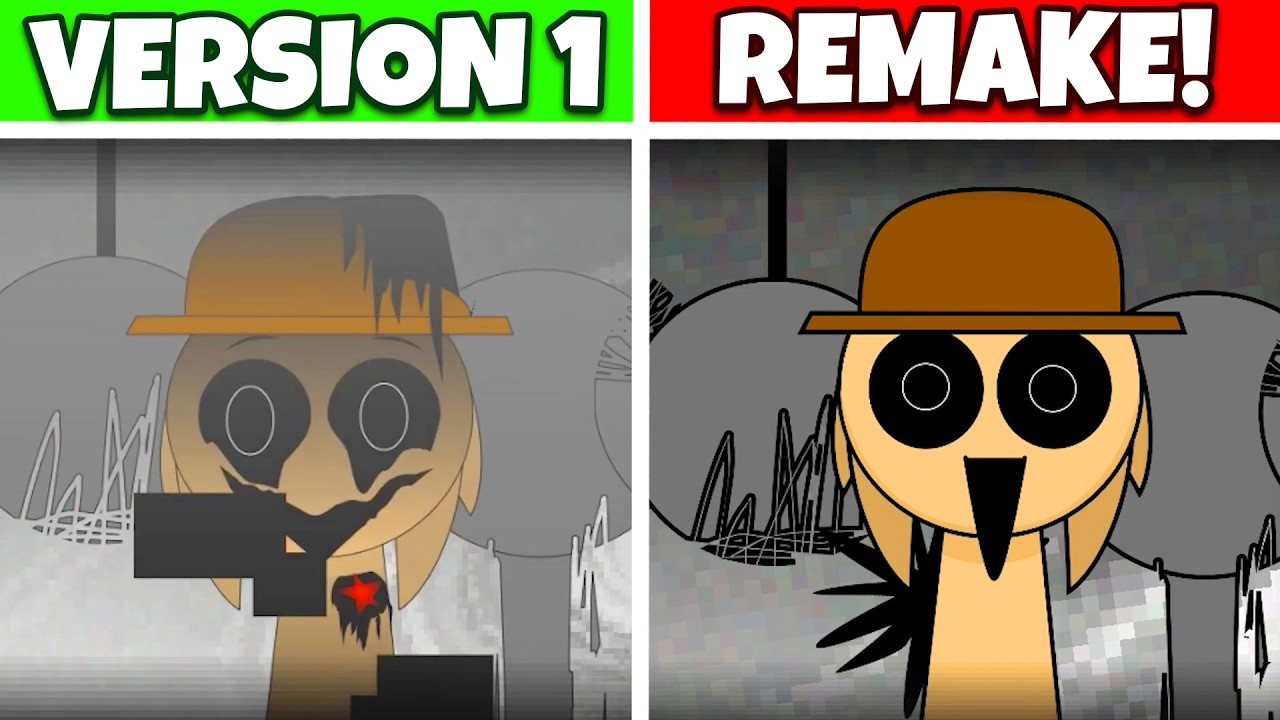 Sprunkilairity Version 1 VS Sprunkilairity Remake Comparison! (Reversed ...