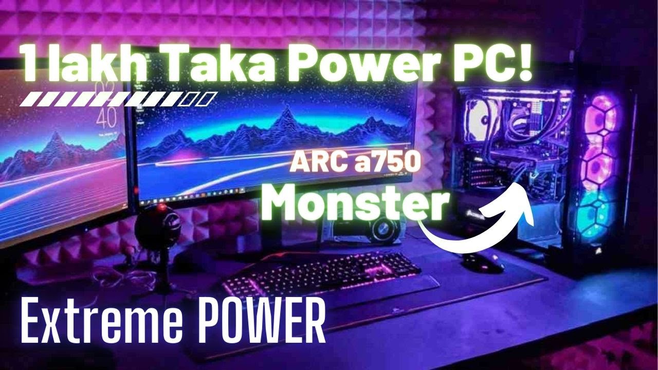 Intel arc a750 PC Build Under 1Lakh Taka with Monitor !!! Intel arc ...