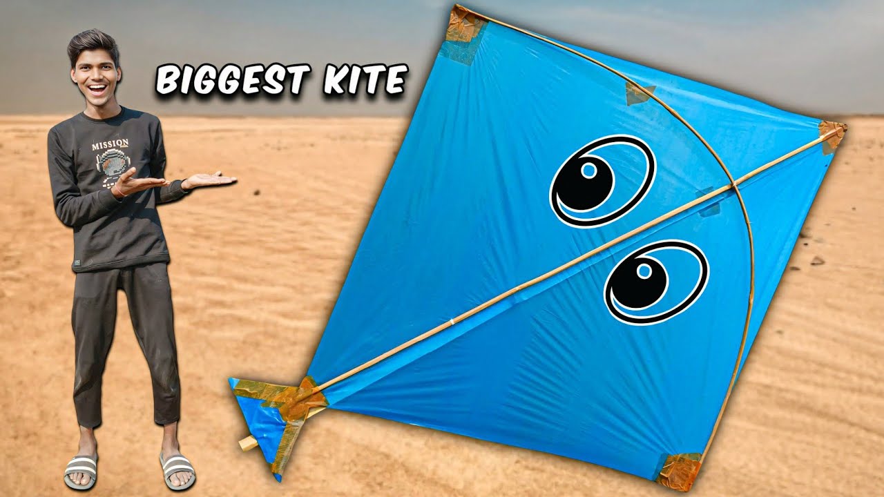 We Make World's Largest Kite - 100% Flying | सबसे बड़ी पतंग 🪁🪁🪁 - YouTube