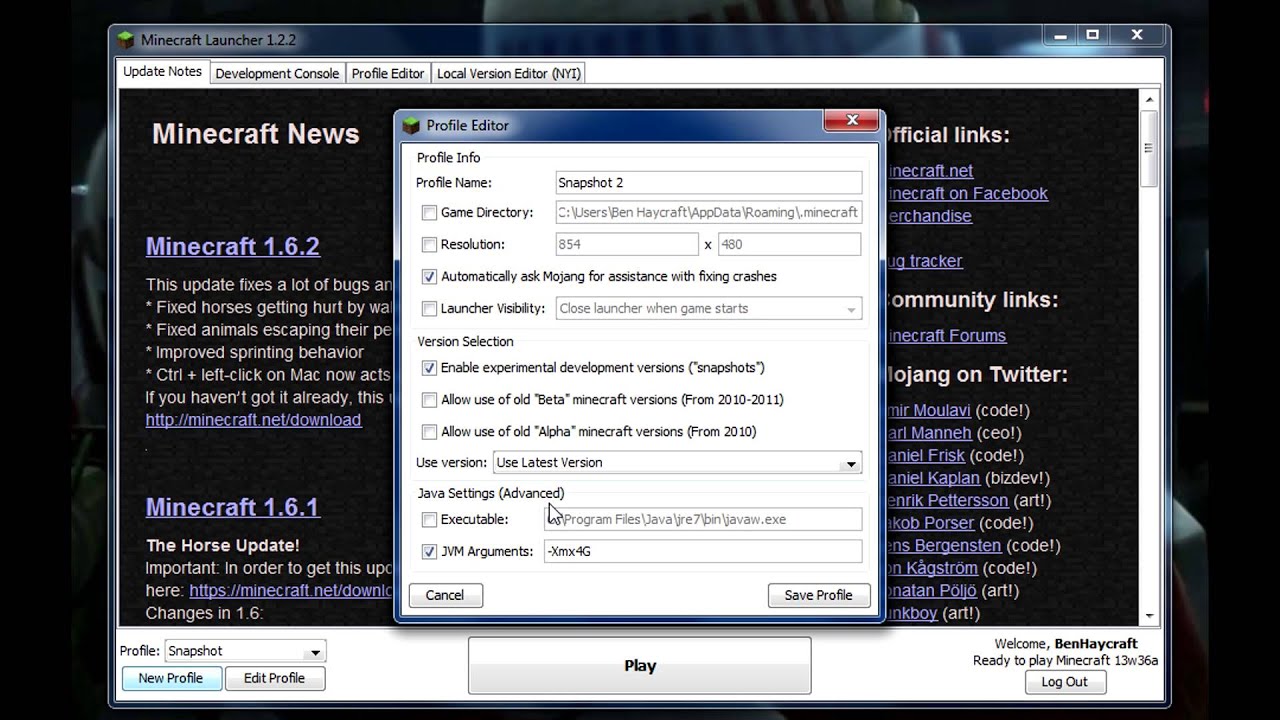 Minecraft Tutorial: How To Install Snapshots With The New Launcher ...