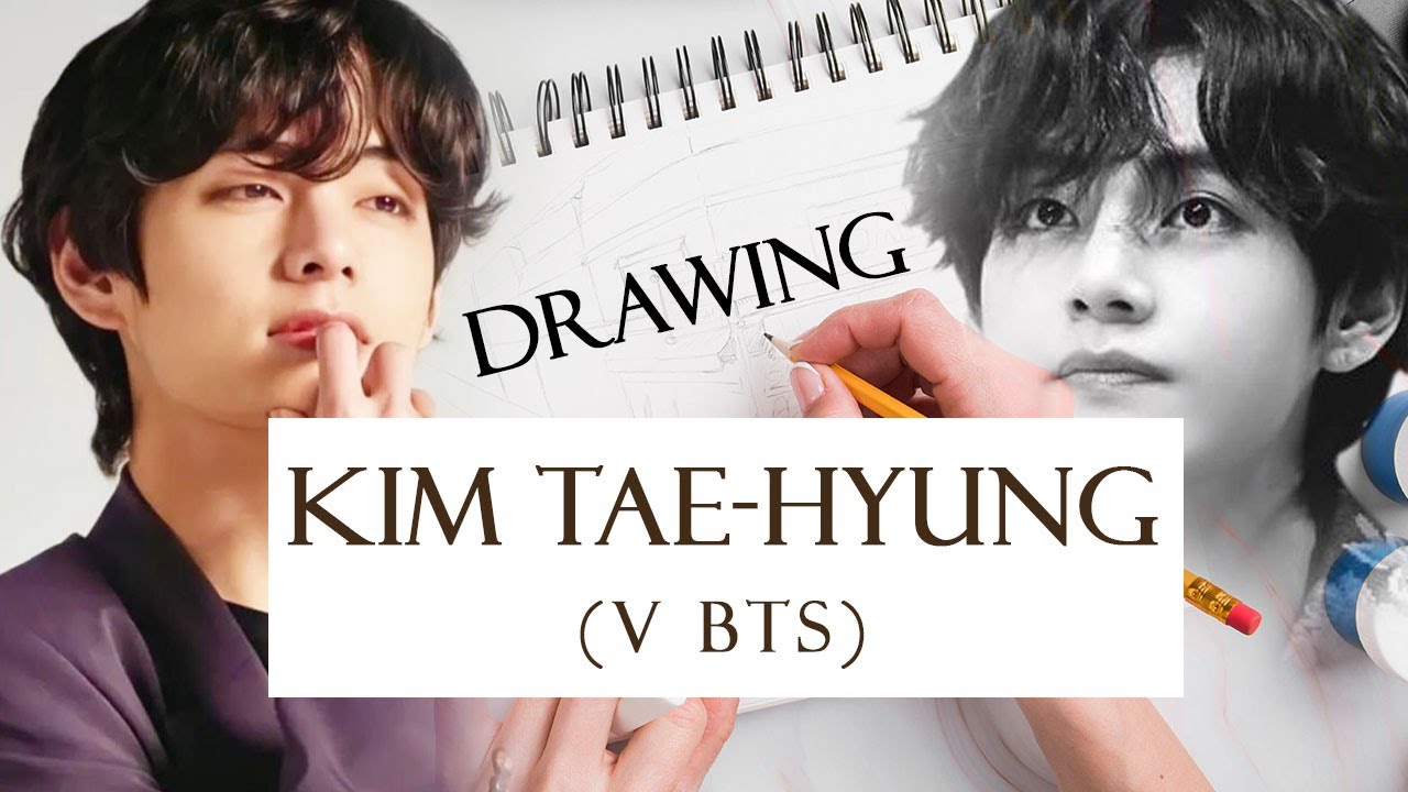 Drawing Kim Tae hyung - V BTS - YouTube