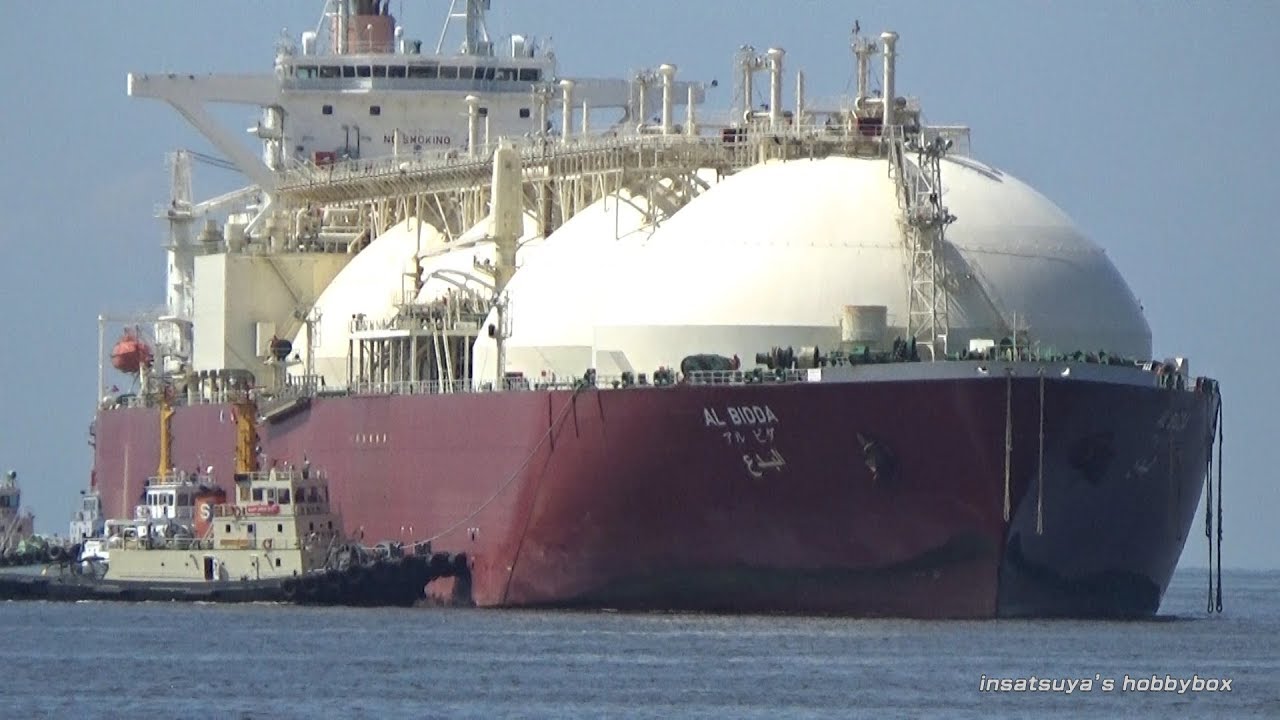 AL BIDDA LNGタンカー LNG TANKER SHIP - YouTube