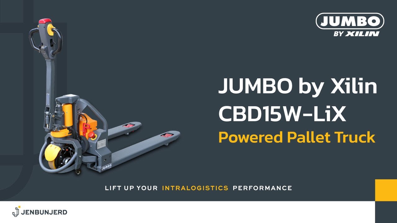 CBD15W-LIX Powered Pallet Truck - JUMBO by Xilin - YouTube