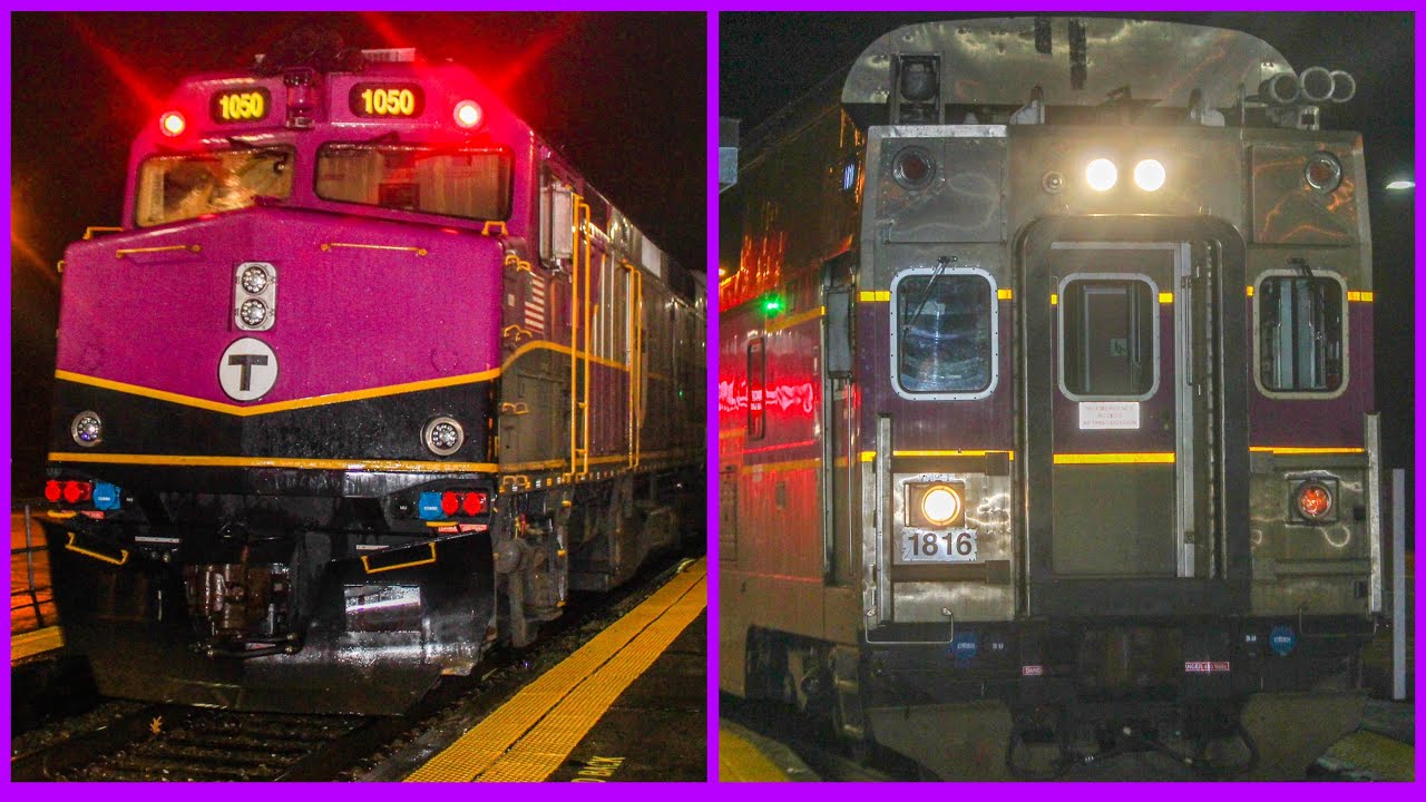 Trains on The MBTA Franklin Line Part 12 - YouTube
