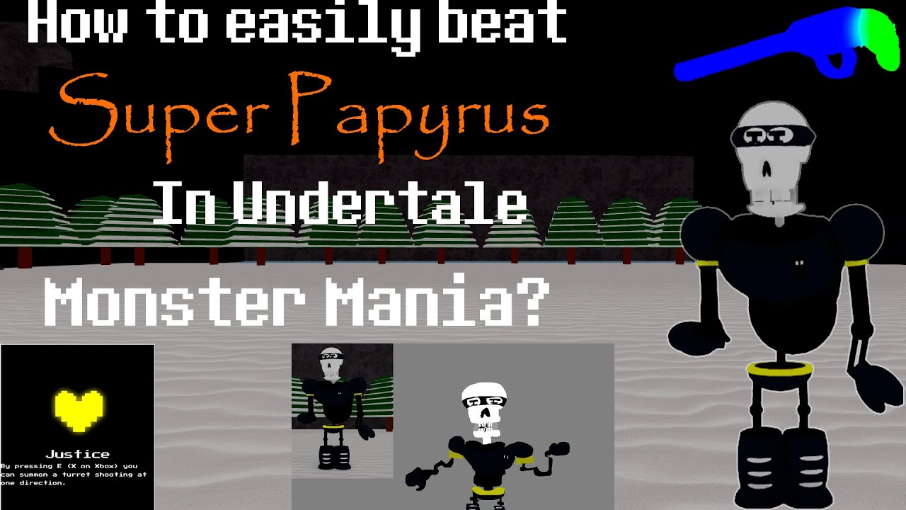 Undertale Monster Mania: How to easily beat SUPER PAPYRUS - YouTube