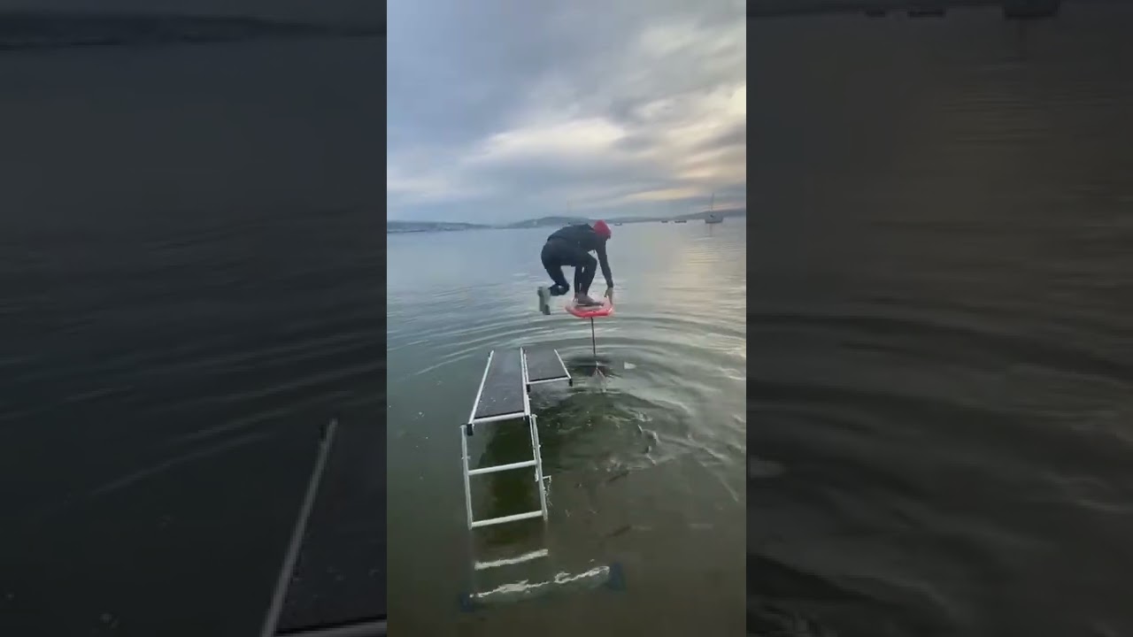 Ladder Start hydrofoil on the Dockstar. Session 2 - YouTube