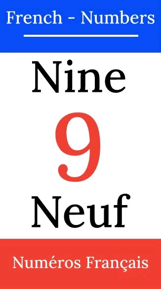 Learn How to Say the Number "9 / Nine" in French | #shorts #french ...