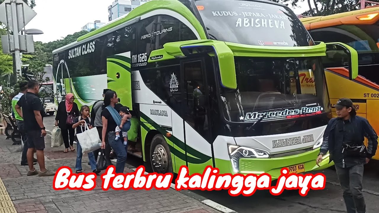 bus kalingga jaya terbaru suasana teminalgrogol jakarta barat - YouTube