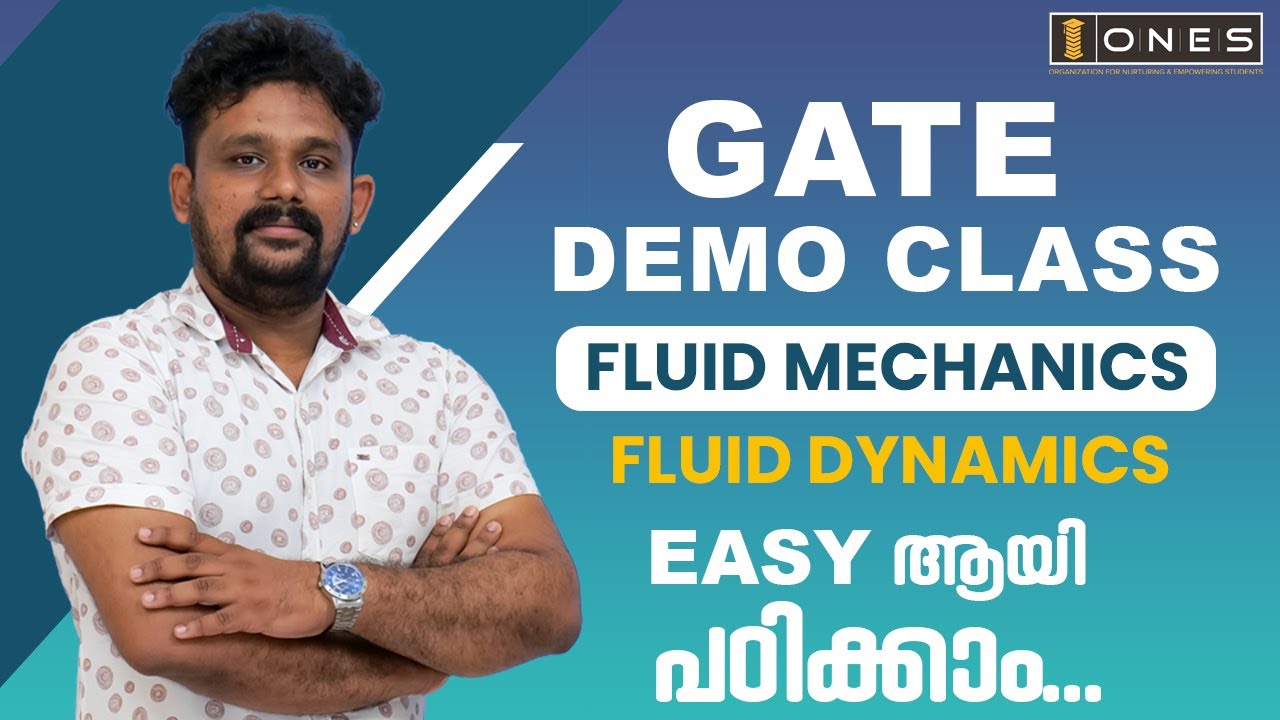 GATE | FLUID MECHANICS - DEMO CLASS | FLUID DYNAMICS | ONES - YouTube