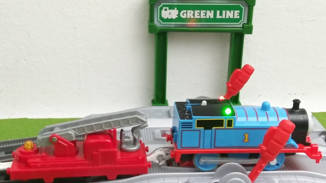 Custom Light-up Thomas & Ladder car Trackmaster Night Run Thomas and ...