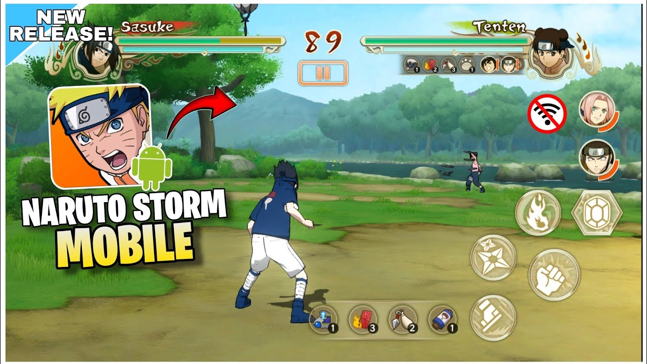 Release! Naruto Ultimate Ninja Storm Mobile Gameplay on Android Offline ...