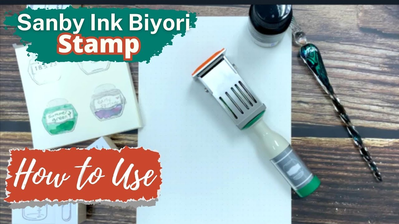 How To Use | Ink Biyori Rubber Stamp Date and Ink Bottle - Tips and ...
