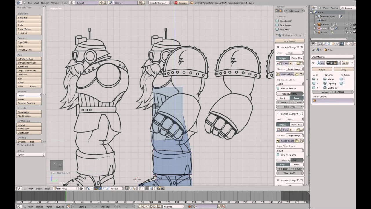 Dwarf: Modelling Basic Shapes 02 - YouTube